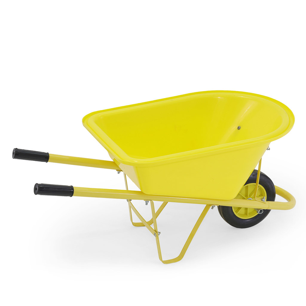 Yellow wheelbarrow